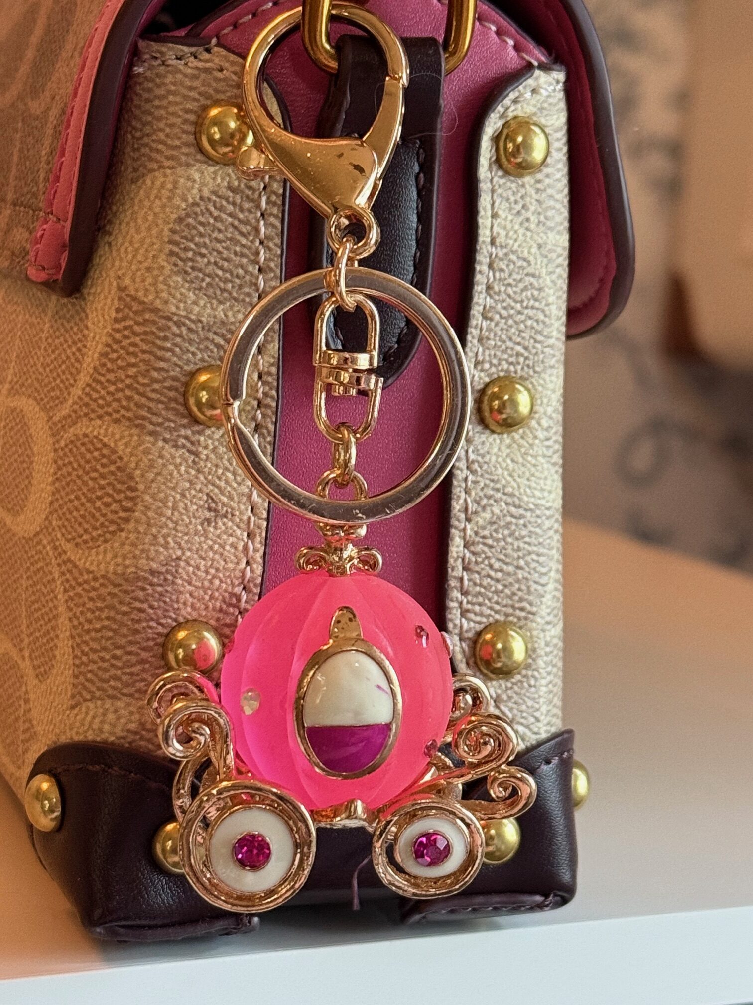 Carriage Crystal Handbag Charm | Keychain – Mae Jewelry Company