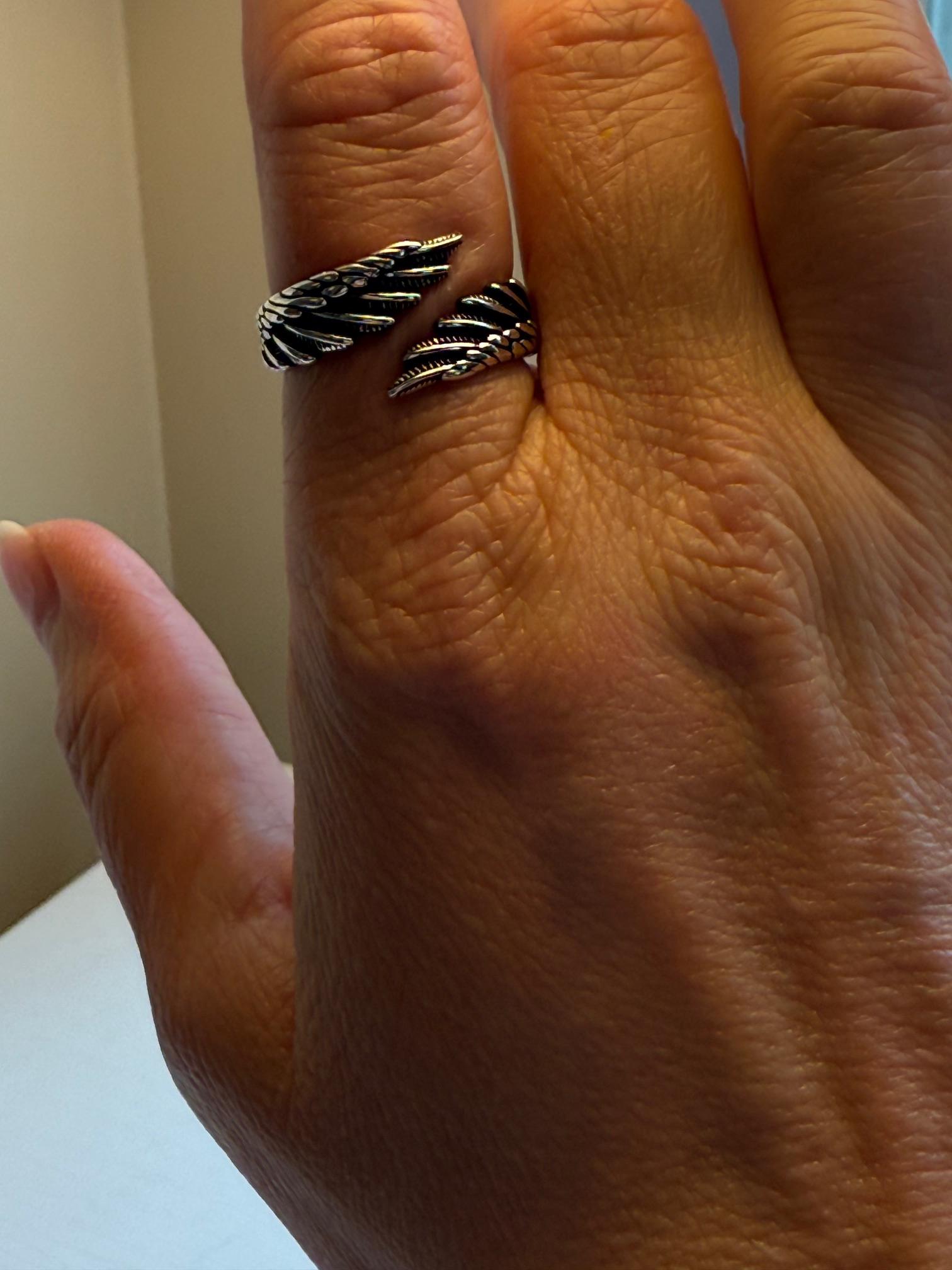 Guardian Wings Adjustable Ring – Mae Jewelry Company